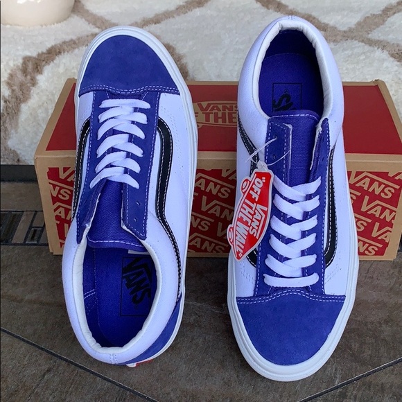 Vans | Shoes | Vans Style 36 Retro Sport Royal Bluetrue White Mn | Poshmark